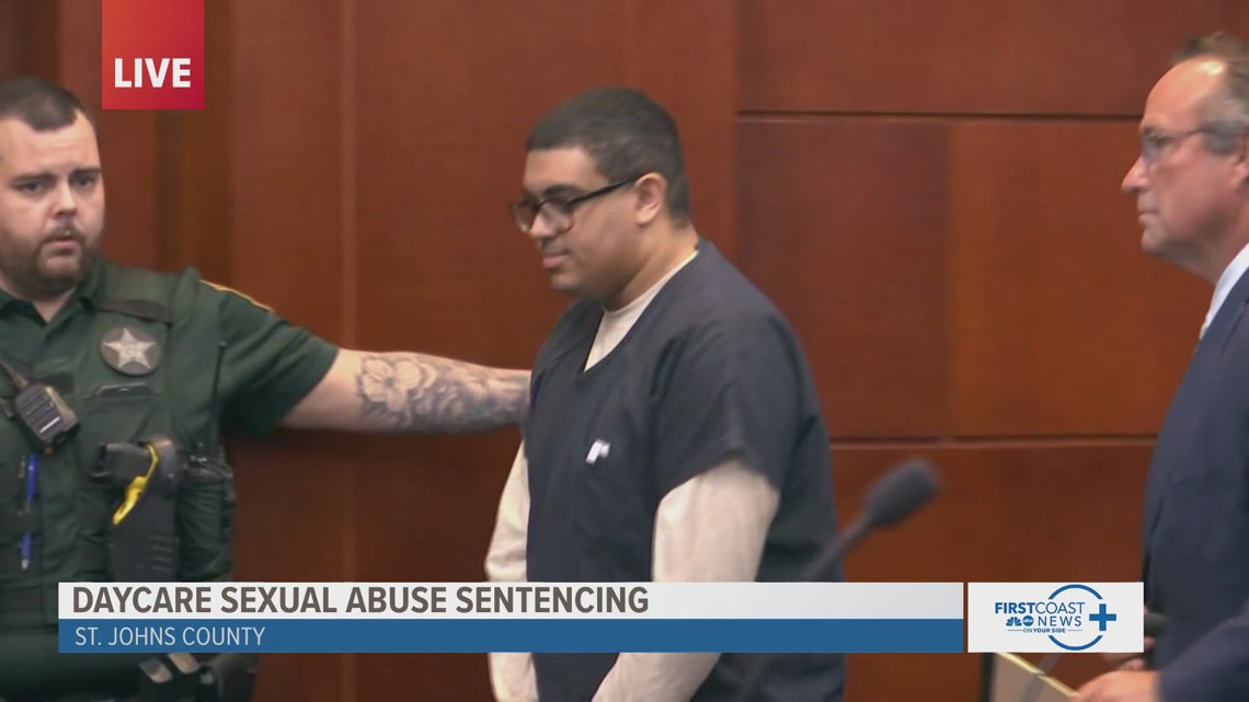 Moment daycare child sex offender learns he'll spend 70 years in prison ...