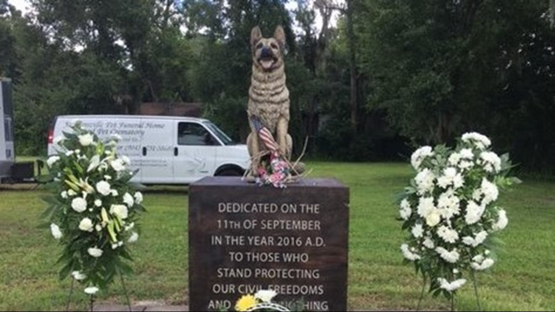 Memorial established for Fang, the JSO K9 killed in the line of duty ...