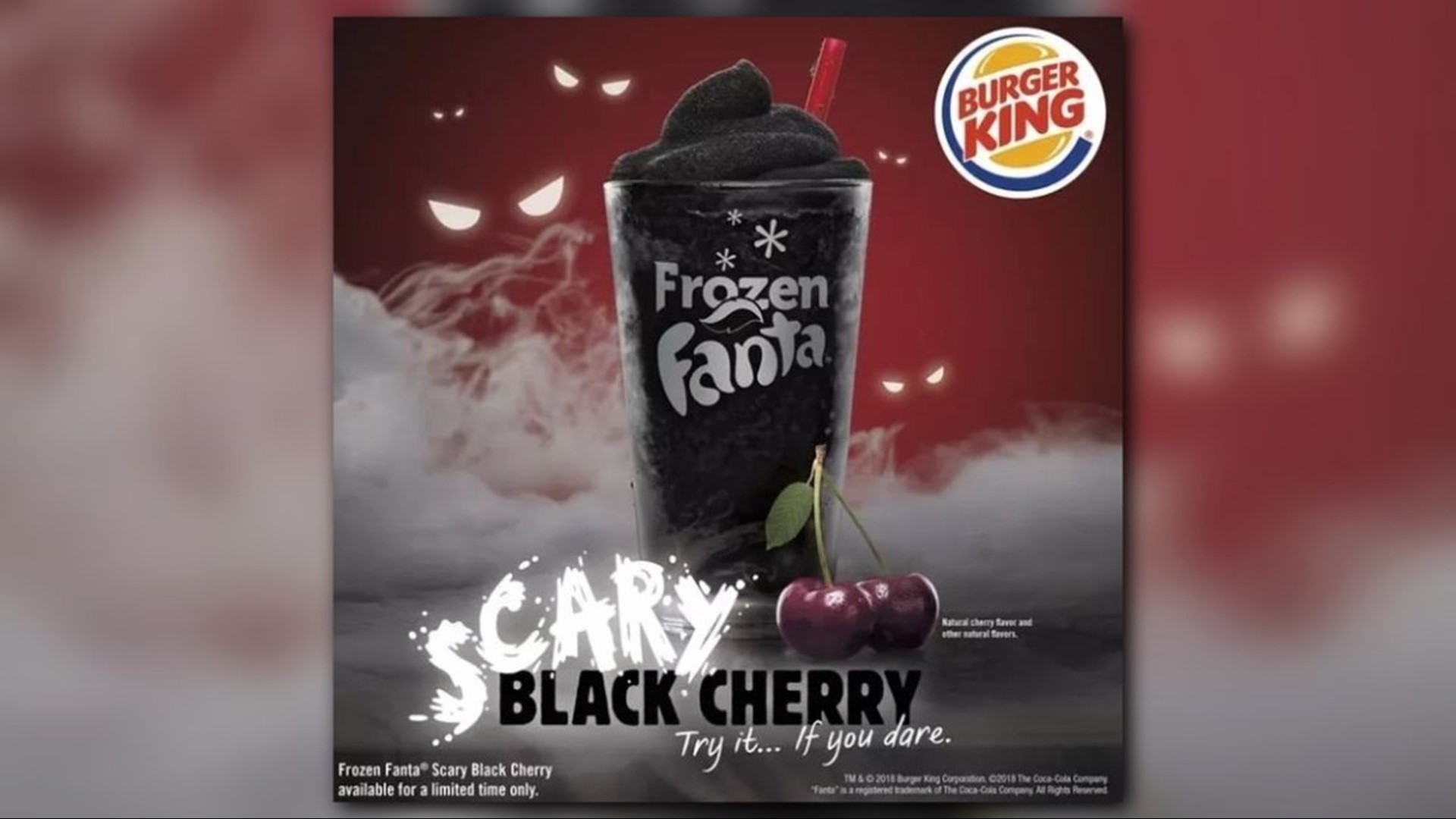 Burger King unveil's new Scary Black Cherry slushie with strange ...