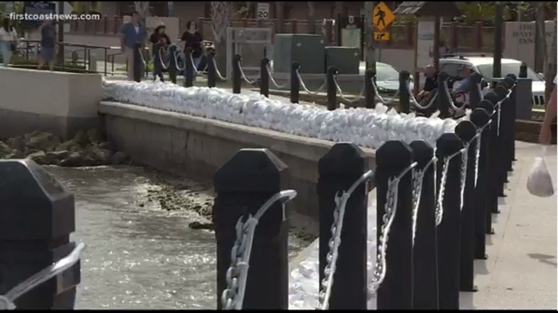 Why are sandbags on St. Augustine's seawall? | firstcoastnews.com