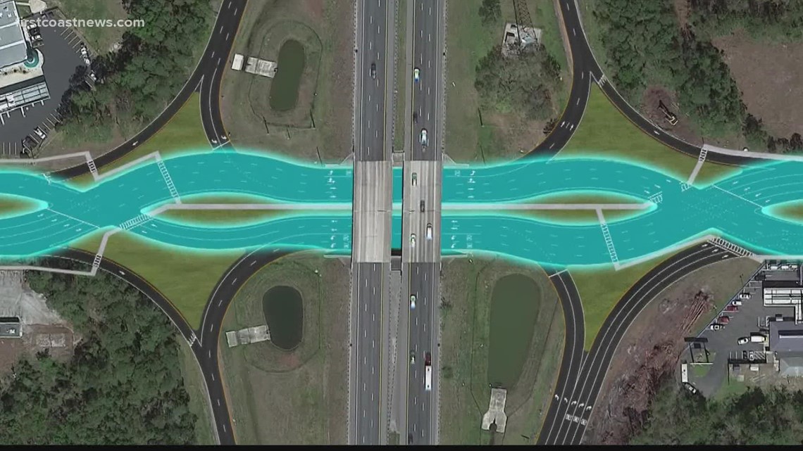 Jacksonville's first 'diverging diamond' traffic pattern opens Monday ...