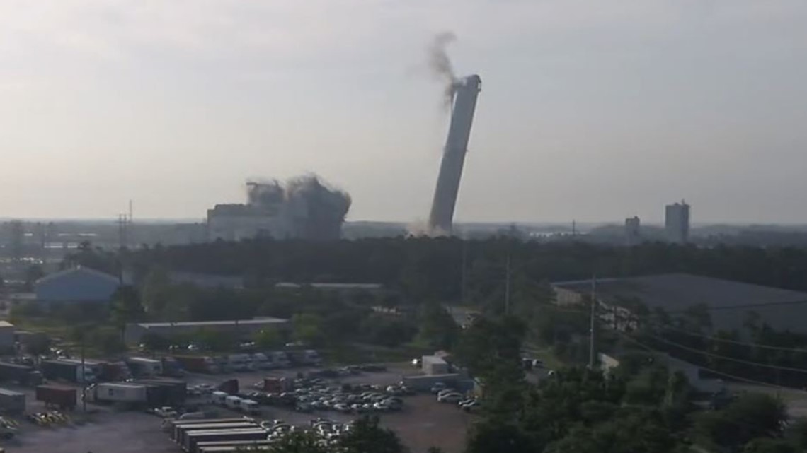 WATCH: Final JEA implosion at St. Johns River Power Park ...