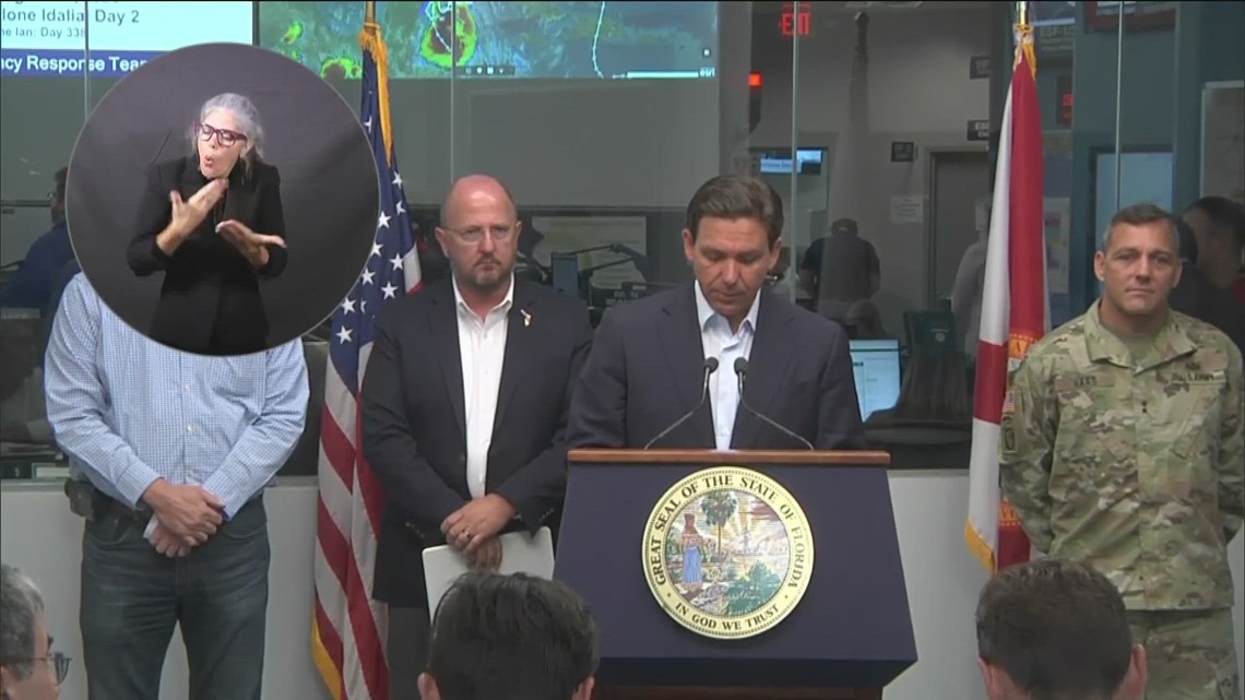 State of Emergency: DeSantis gives Monday update as Florida prepares ...
