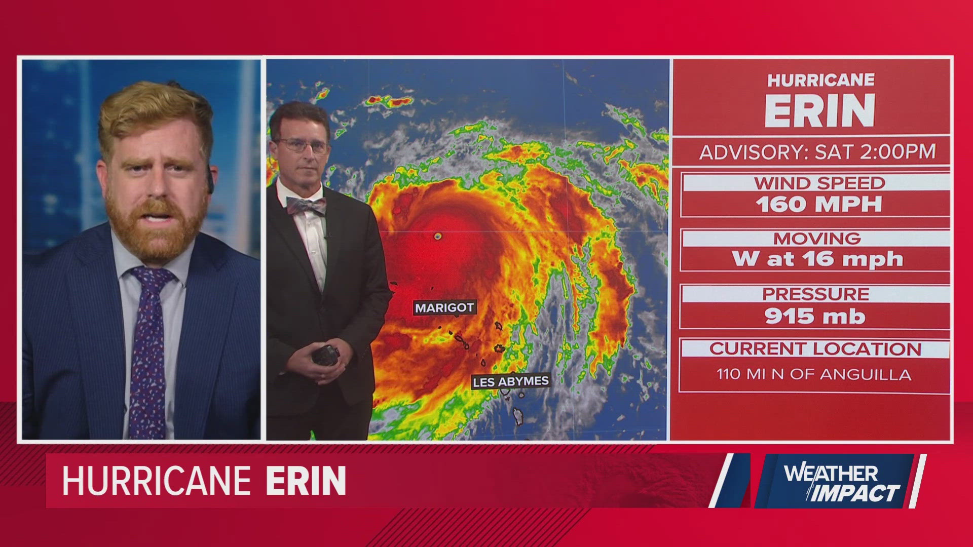Florida meteorologists track Category 5 Hurricane Erin | firstcoastnews.com
