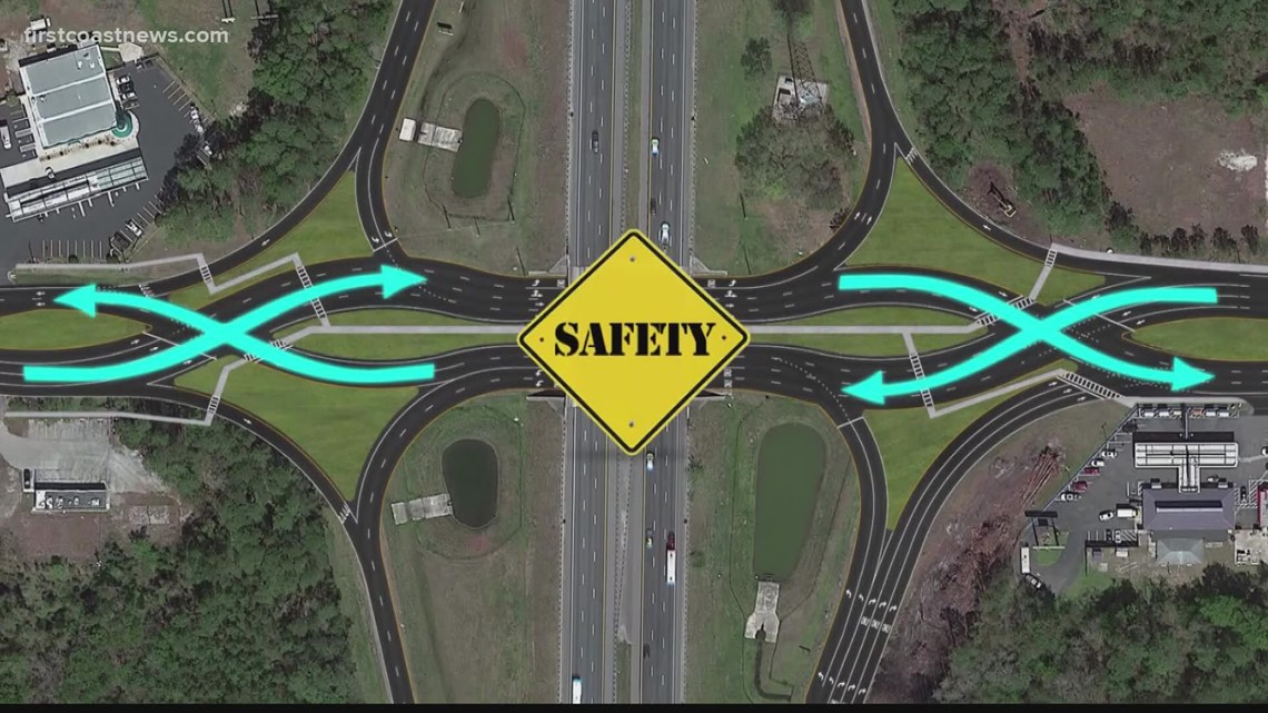 Jacksonville's first 'diverging diamond' traffic pattern opens Monday ...