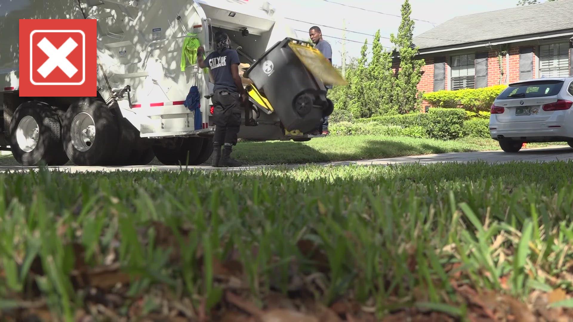 Jacksonville Mayor Deegan vetoes city council bill raising trash pickup ...