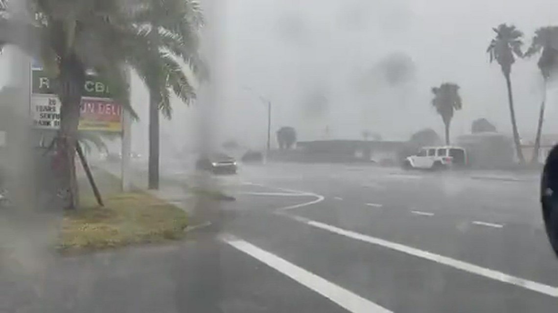Pouring down rain in Jax Beach...big thunder | firstcoastnews.com