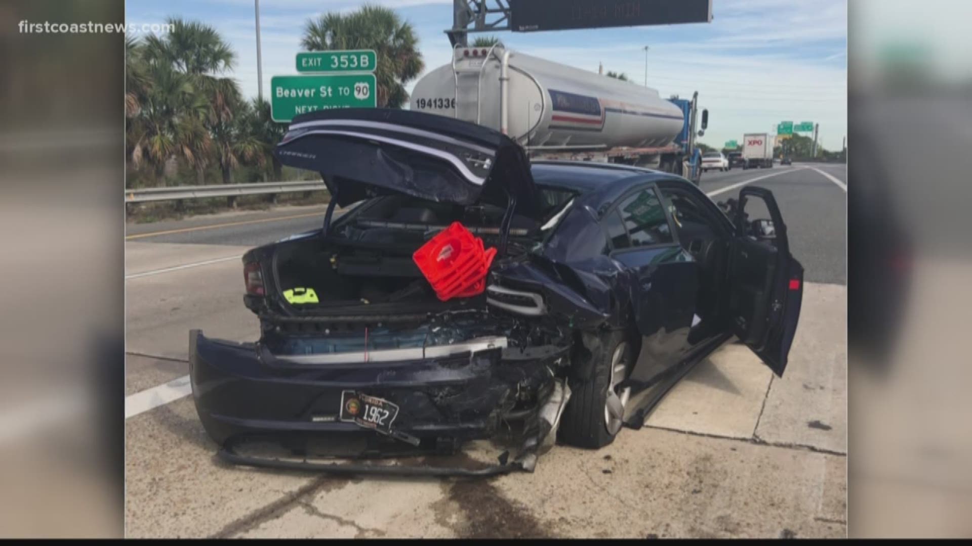 FHP trooper involved in crash on I-95 NB near Downtown | firstcoastnews.com