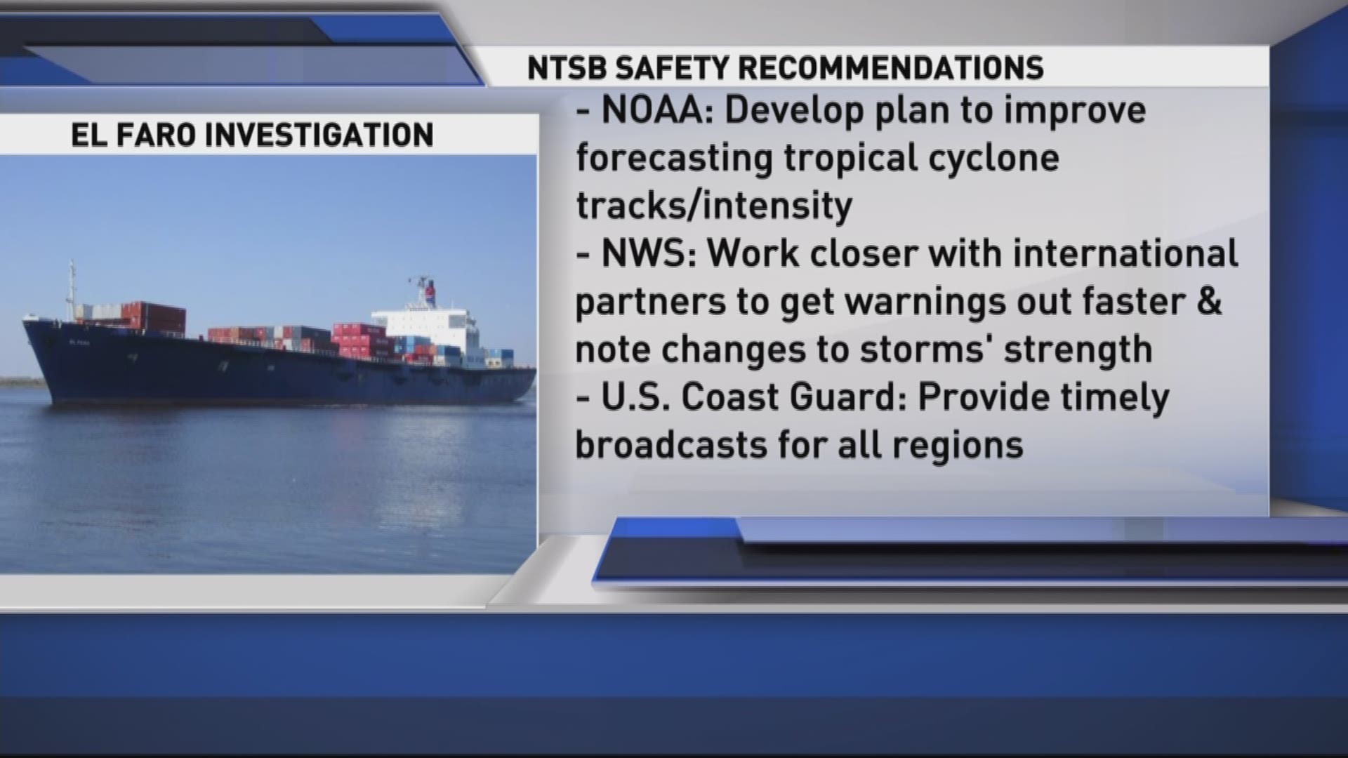 El Faro 33: New safety recommendations | firstcoastnews.com