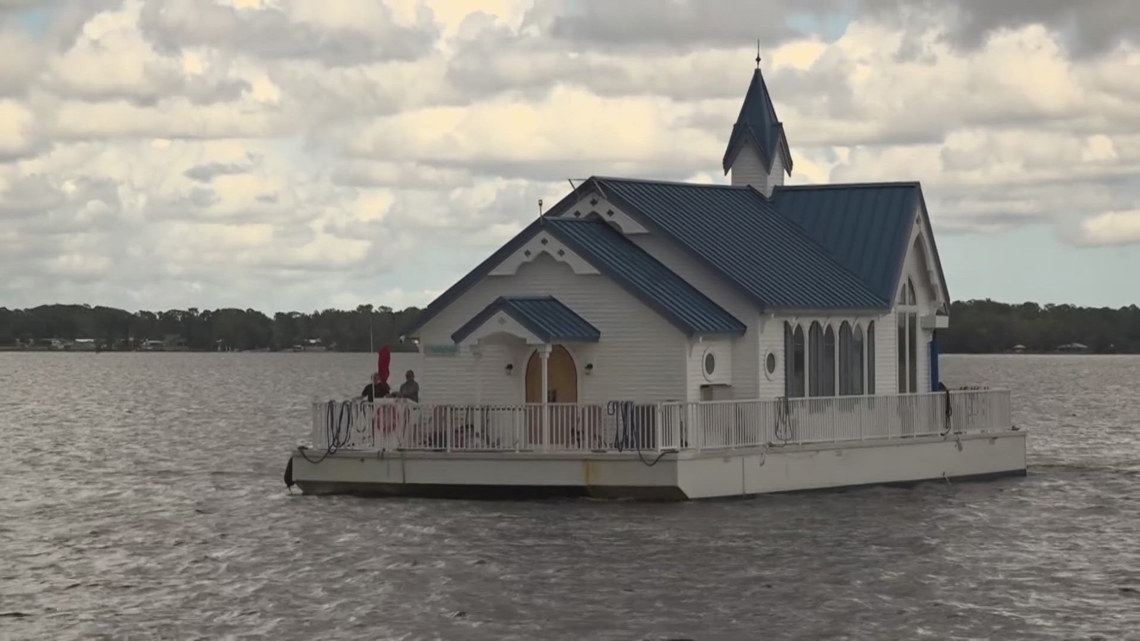 Did you see the church floating along St. Johns River this week ...