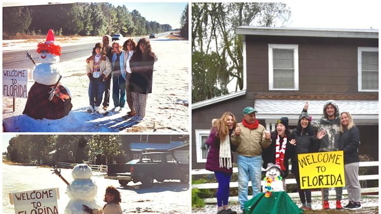 Yulee family recreates winter memories 35 years later with new members ...