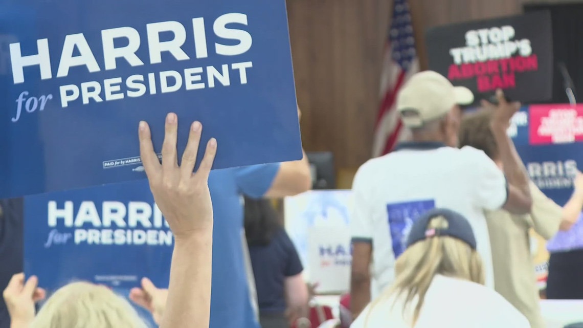 Vice President Kamala Harris bus tour stops by Jacksonville ...