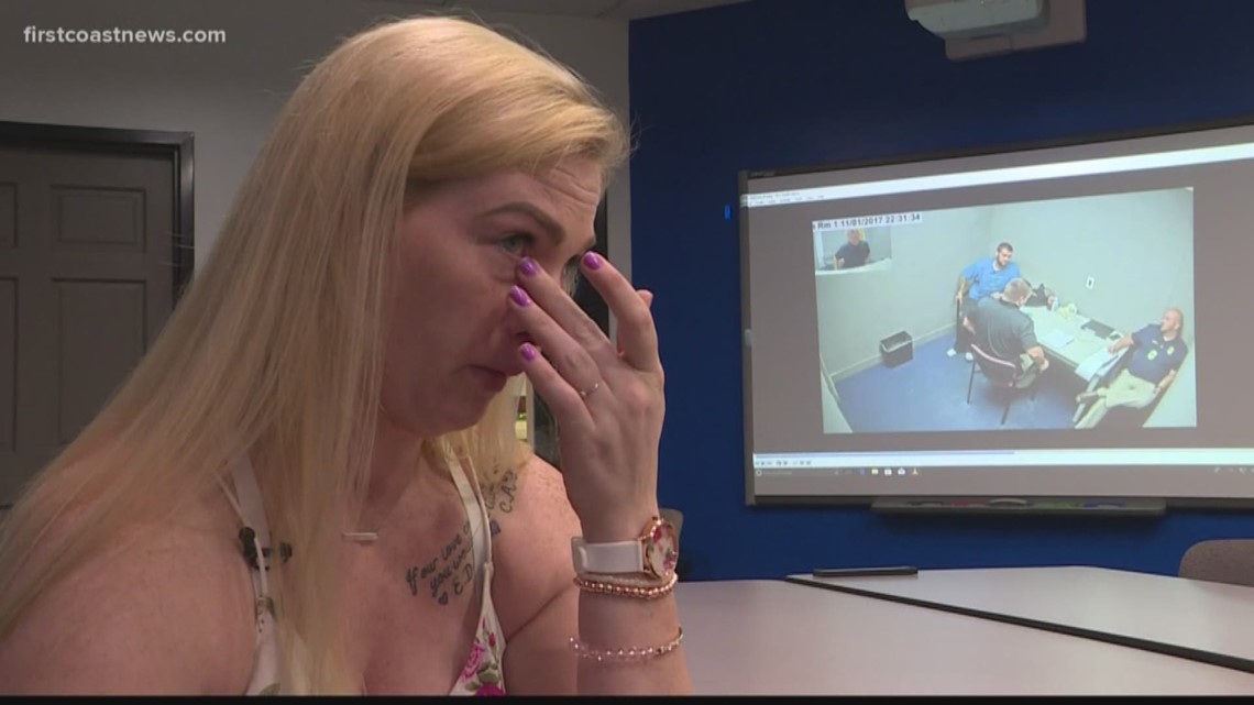 Lisa Rucker reacts to video of JSO's interrogation of the suspect in ...