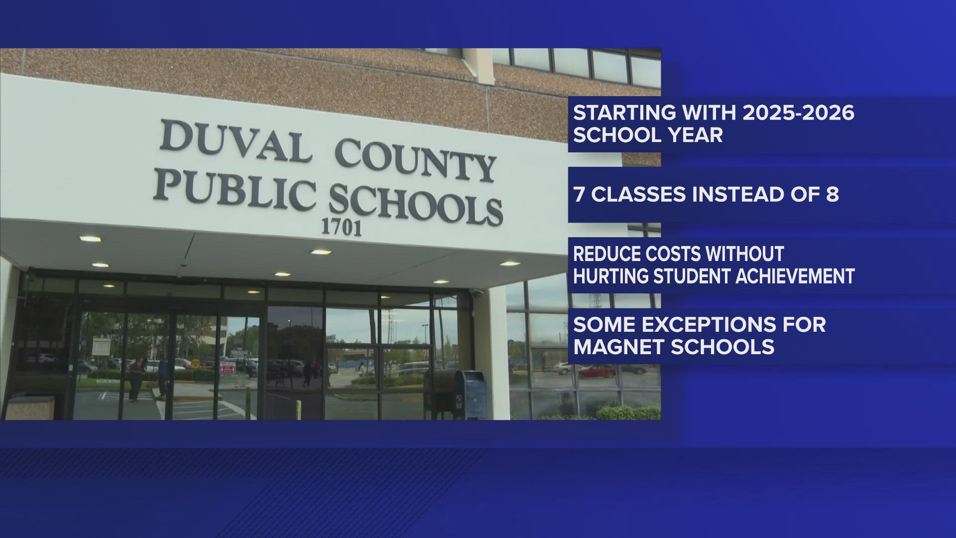Duval County Public Schools: Schedule changes for middle, high schools ...