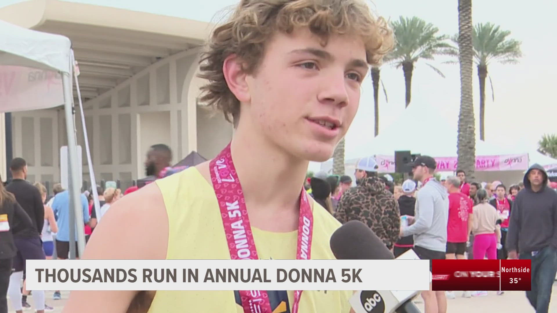 16-year-old runner takes second place at Donna 5K in honor of mom who ...