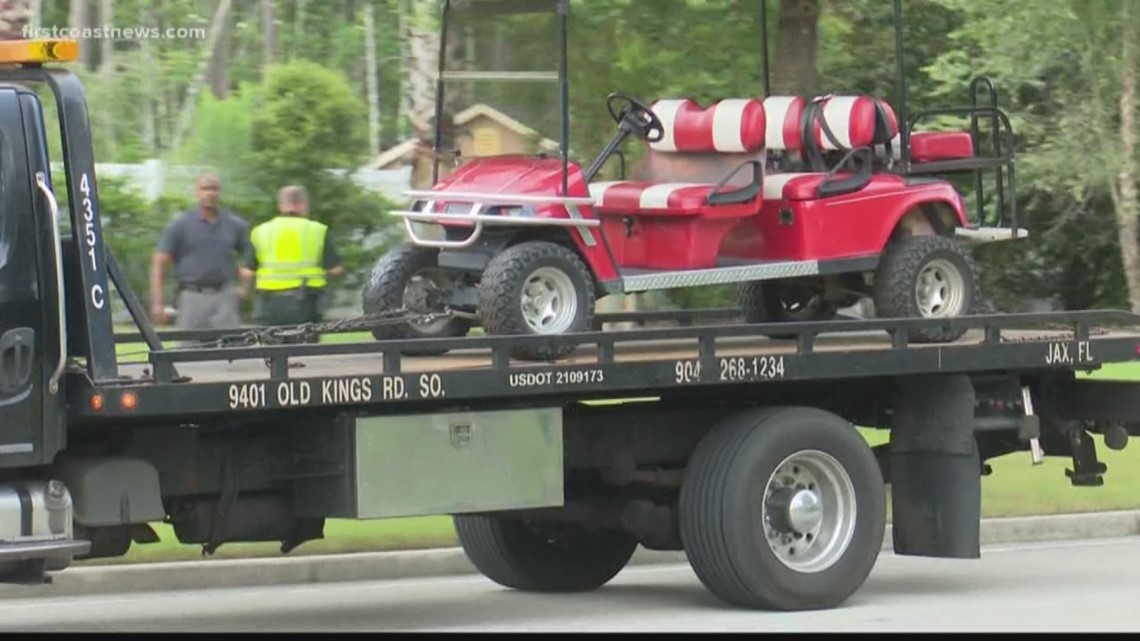 Teen airlifted to Jacksonville hospital after falling off golf cart in ...
