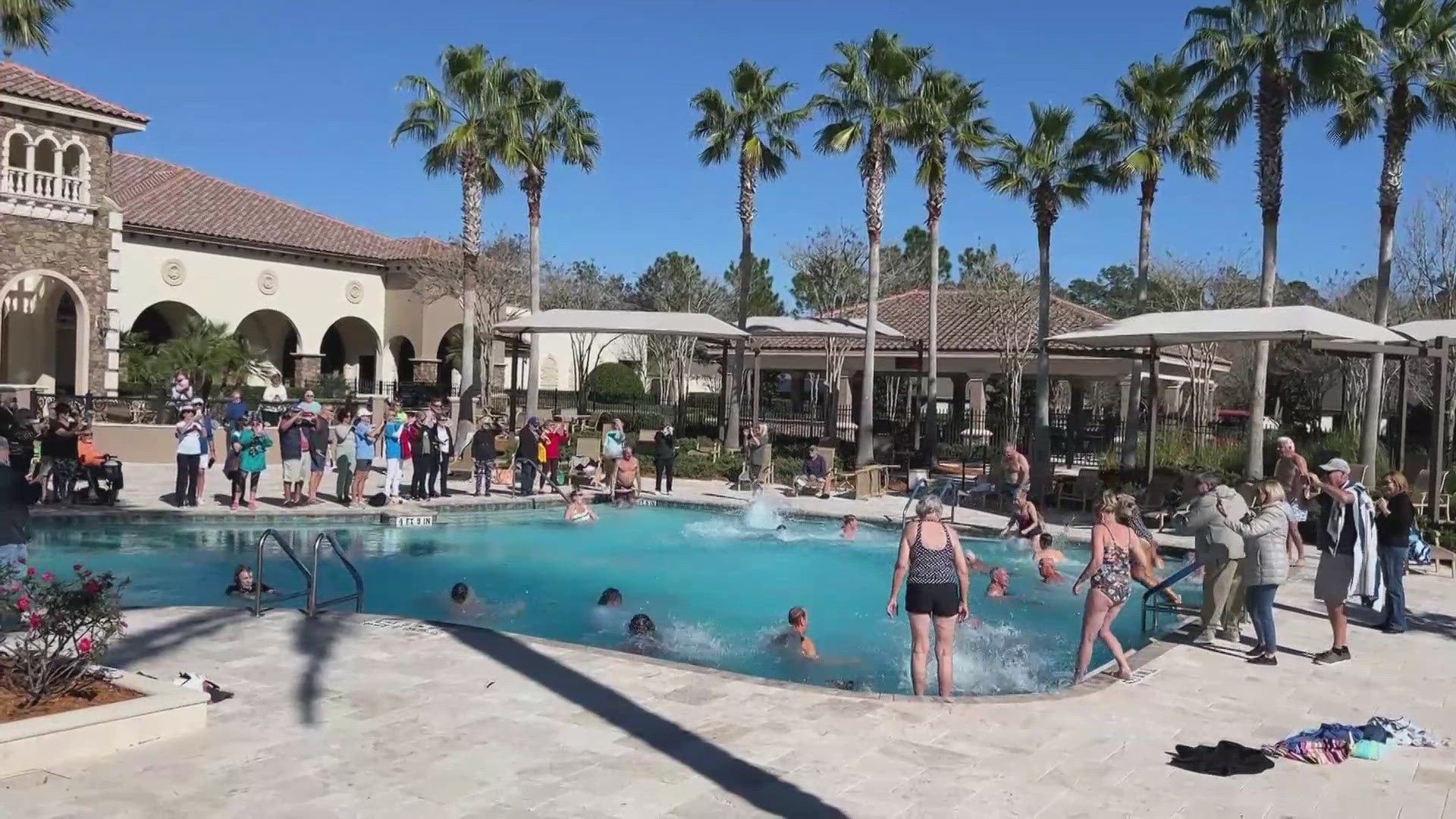Dozens take part in New Year's Day polar plunge at Ponte Vedra adult ...