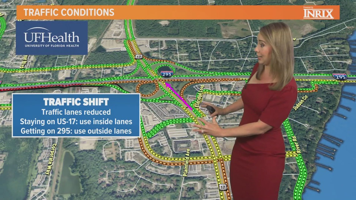 Cone Zone: What to know about the traffic shift at U.S. 17 and I-295 ...