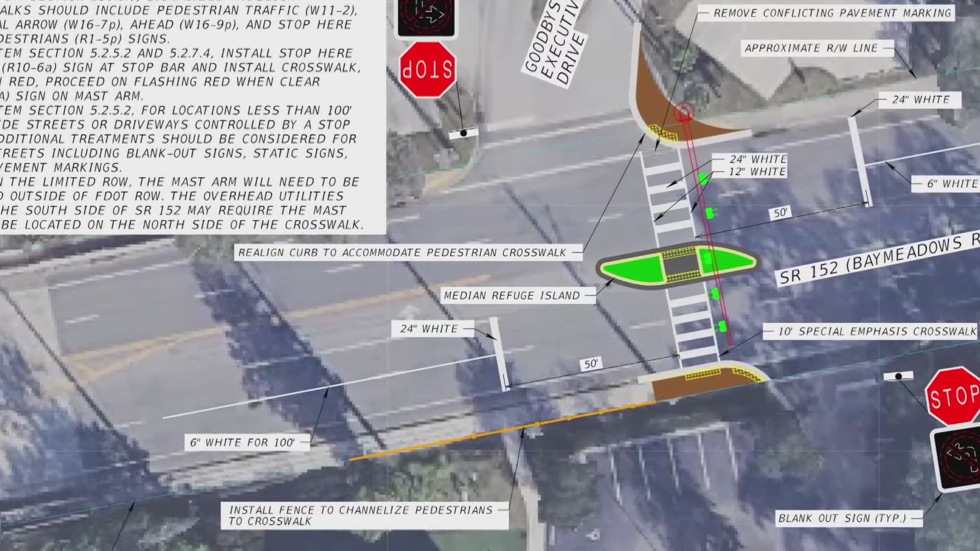After a deadly crash, FDOT recommends crosswalk for Baymeadows Road ...