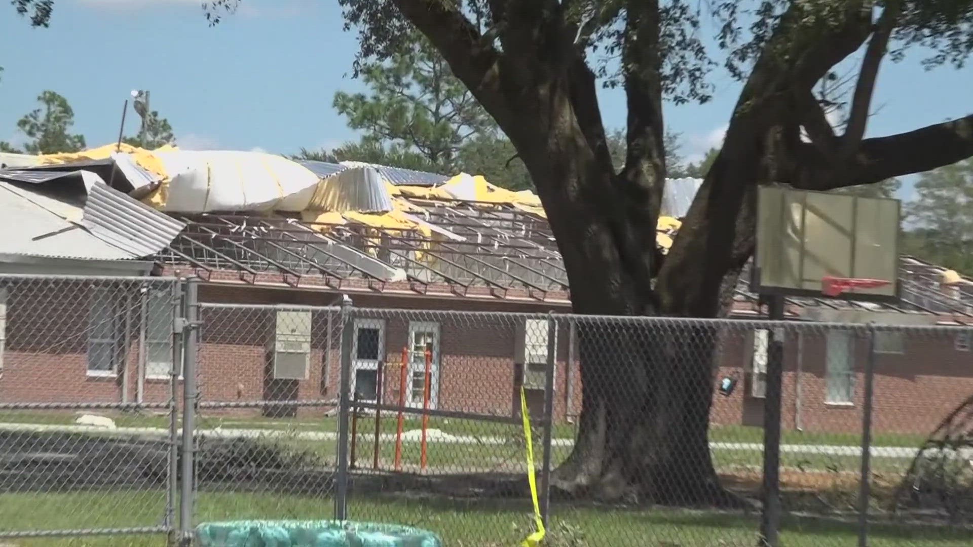 Brantley County elementary school has roof ripped off in Idalia ...