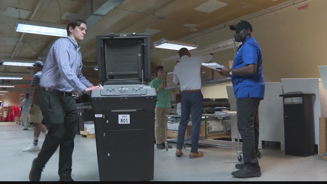 Testing is underway to make sure vote counting machines work correctly ...
