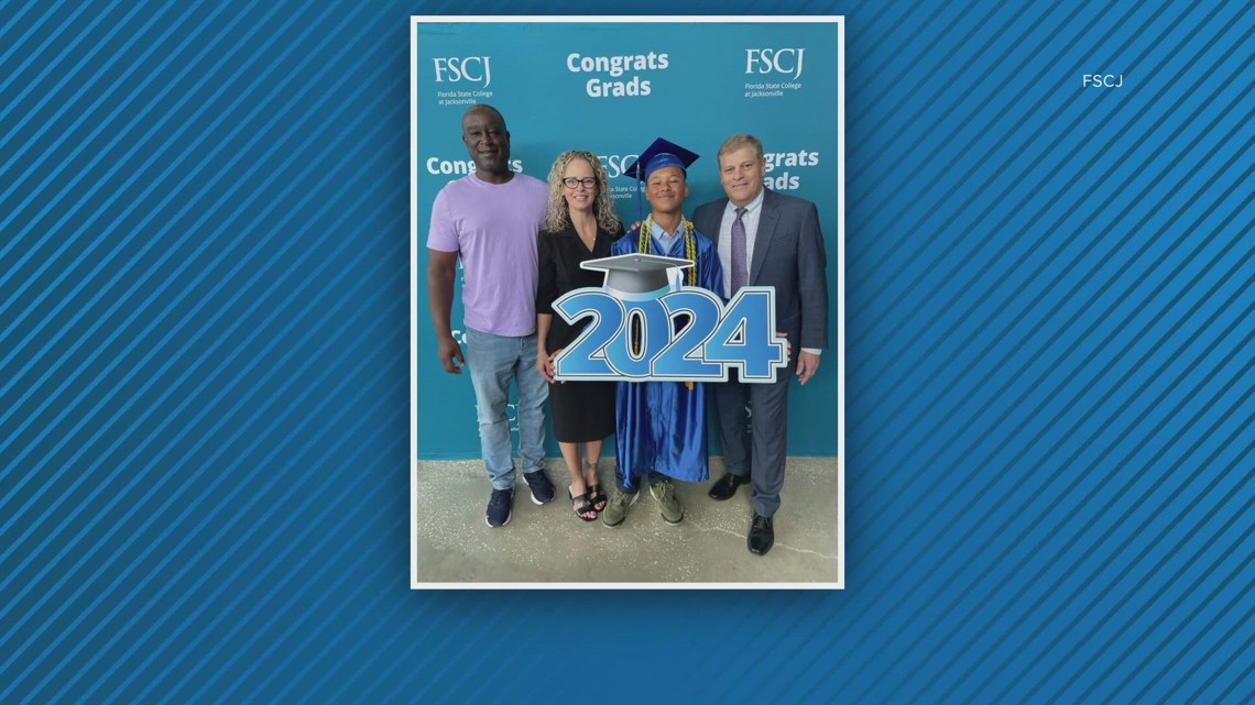 12 year old graduates from FSCJ | firstcoastnews.com