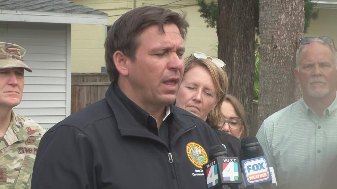 Gov. Ron DeSantis to visit hard-hit St. Augustine Friday ...
