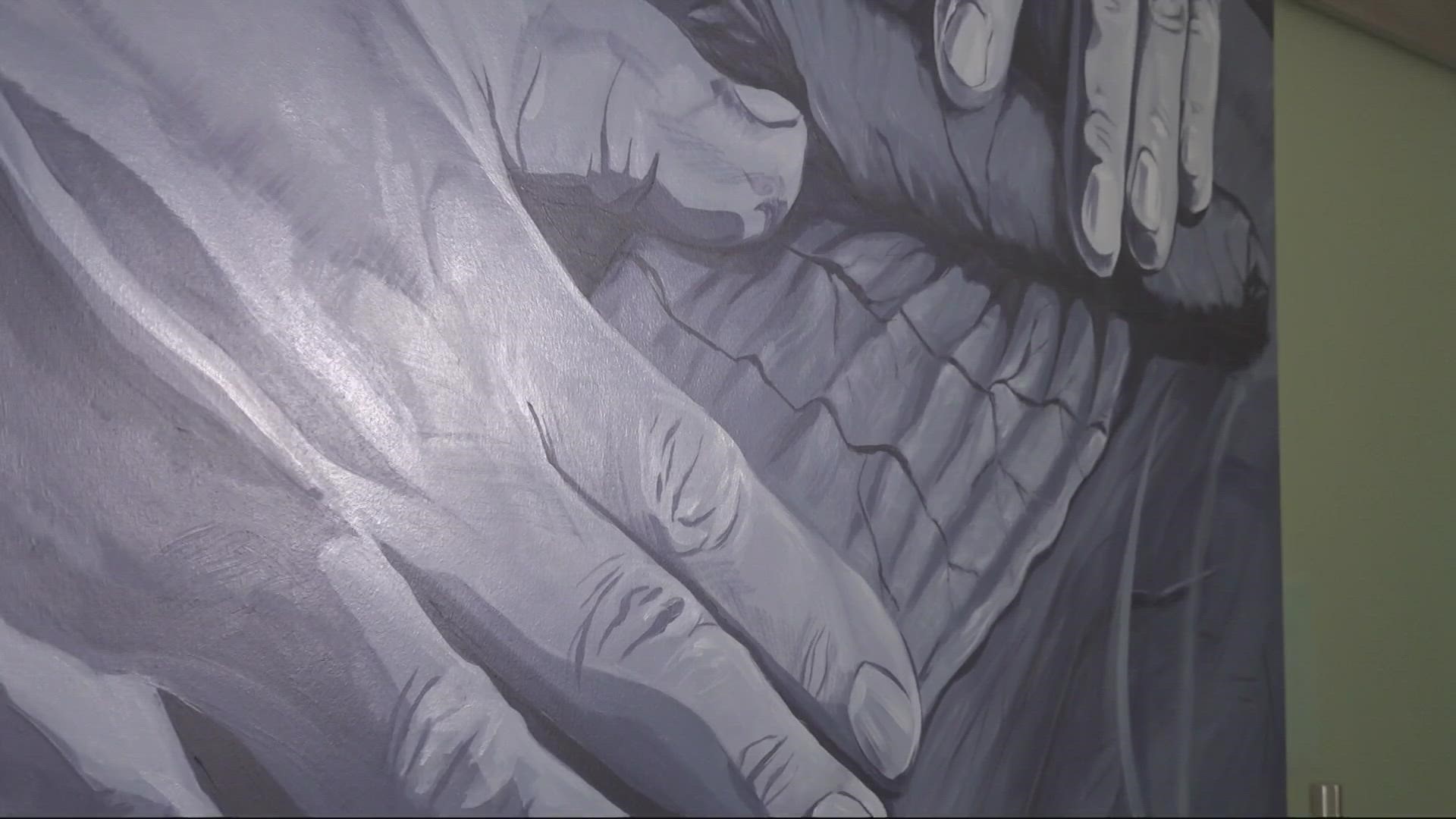 Mural painted inside old El Model Cigar Factory | firstcoastnews.com