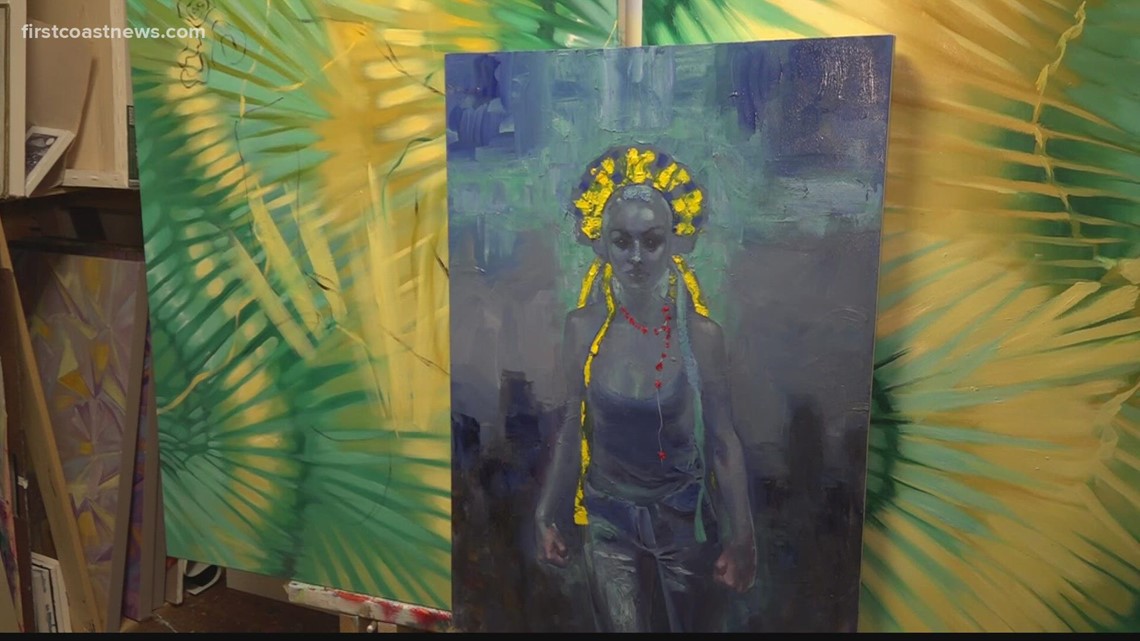 Powerful painting from Ukrainian artist featured at Jax Art Walk ...