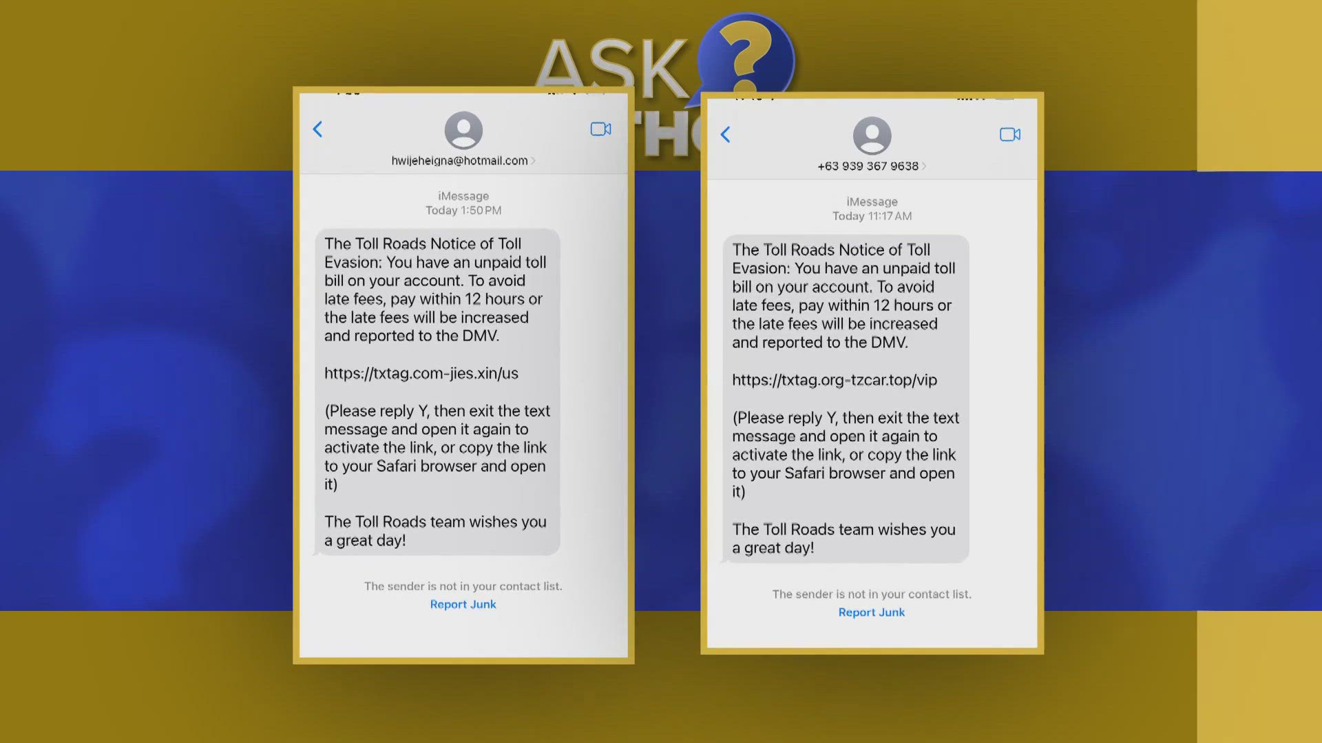 Are unpaid toll text messages a scam? | firstcoastnews.com