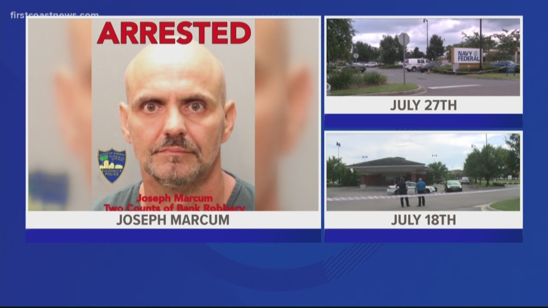 JSO arrests suspected serial bank robber Joseph Marcum | firstcoastnews.com