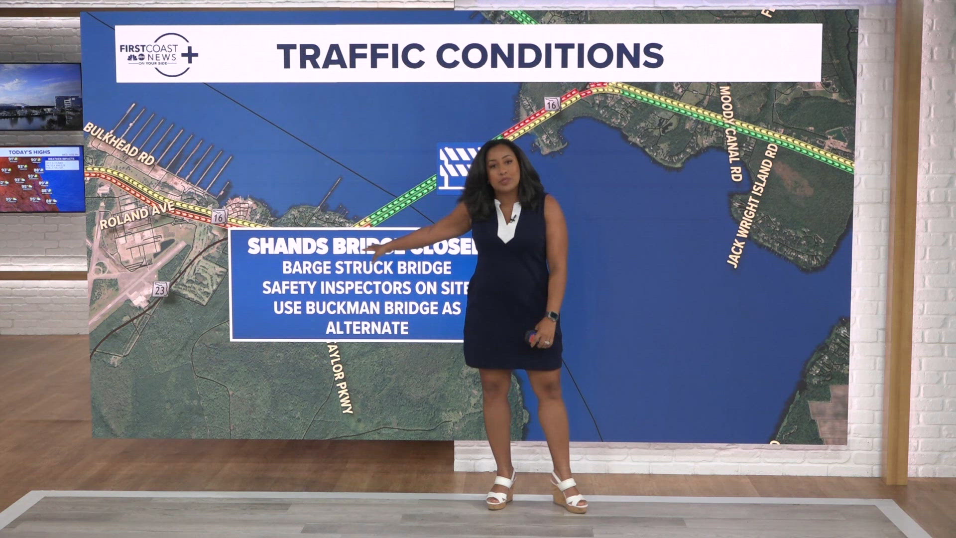 Shands Bridge back open after barge strikes it | firstcoastnews.com