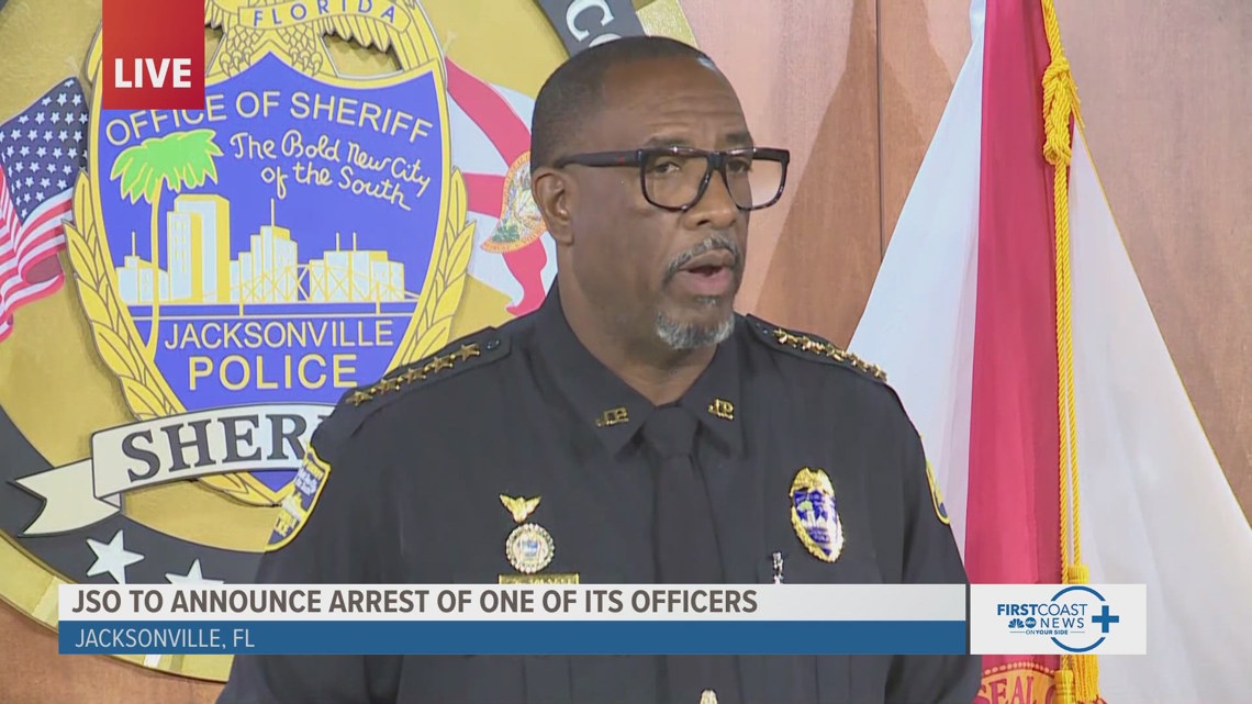 Sheriff T.K. Waters announces arrest of JSO officer for DUI ...