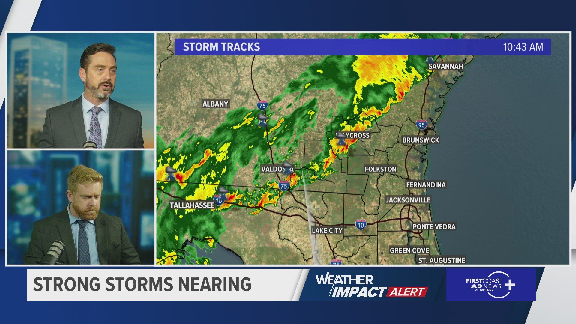 Weather Impact Alert: Heavy rain, thunderstorms approaching the First Coast | firstcoastnews.com