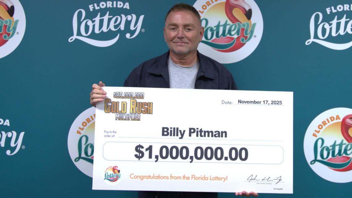 Jacksonville man wins $1 million from scratch-off lottery ticket. Here ...
