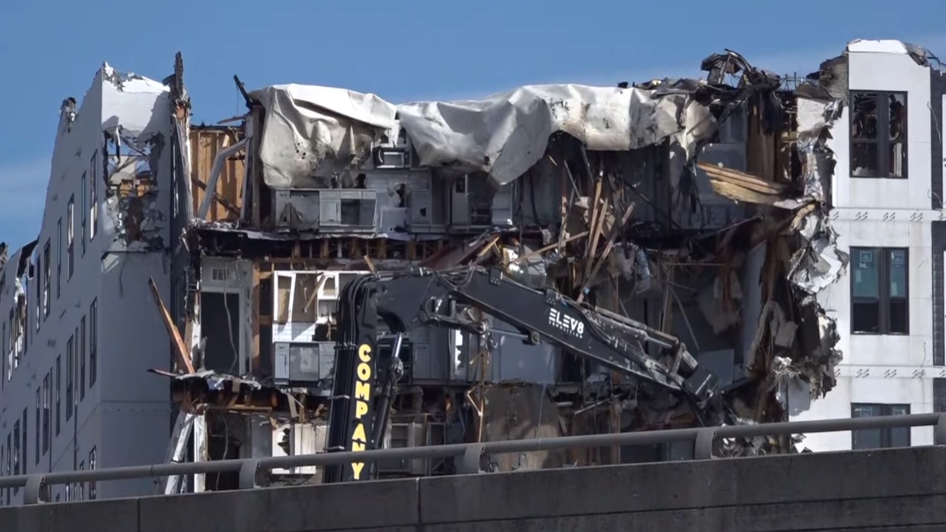 RISE Doro apartment building demolition to resume Monday after pausing ...
