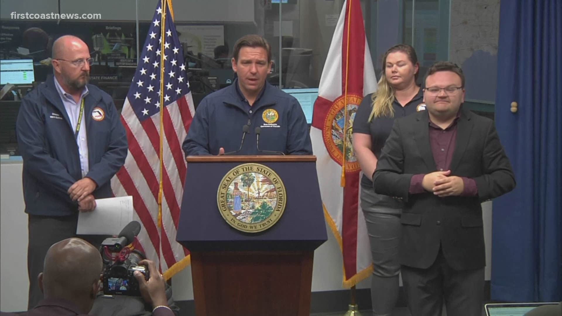 Governor Ron DeSantis gives Tropical Storm Elsa update from Tallahassee ...