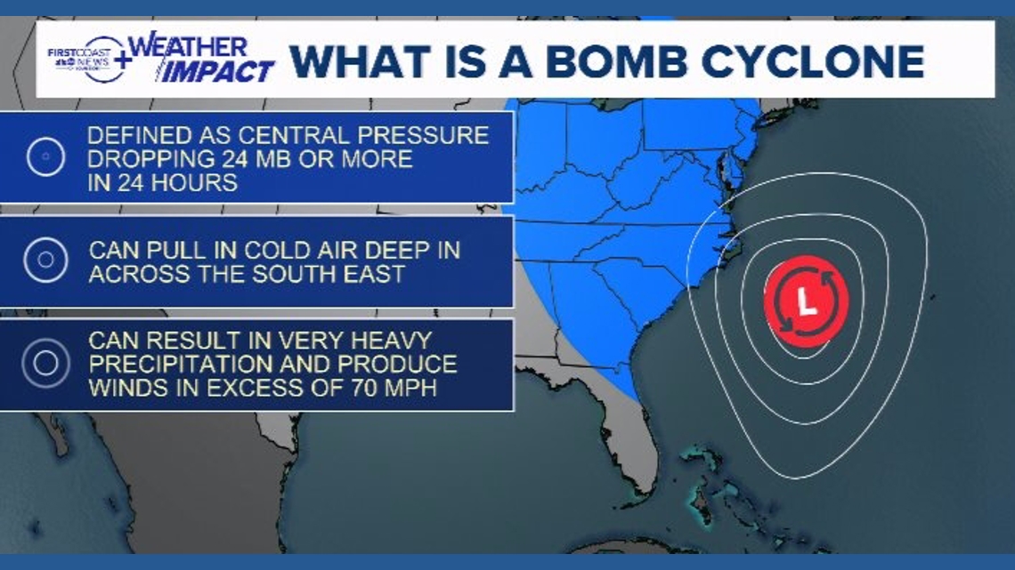 What is a 'bomb cyclone' and how does it affect the First Coast ...