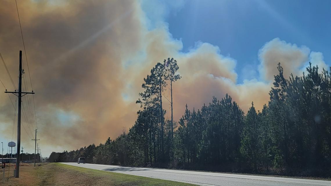 550+ acre wildfire burns in Charlton County, evacuation orders lifted ...
