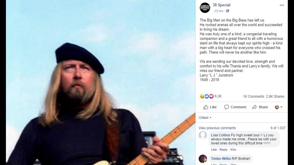 Larry Junstrom, founding member of Lynyrd Skynyrd, dead at 70 ...