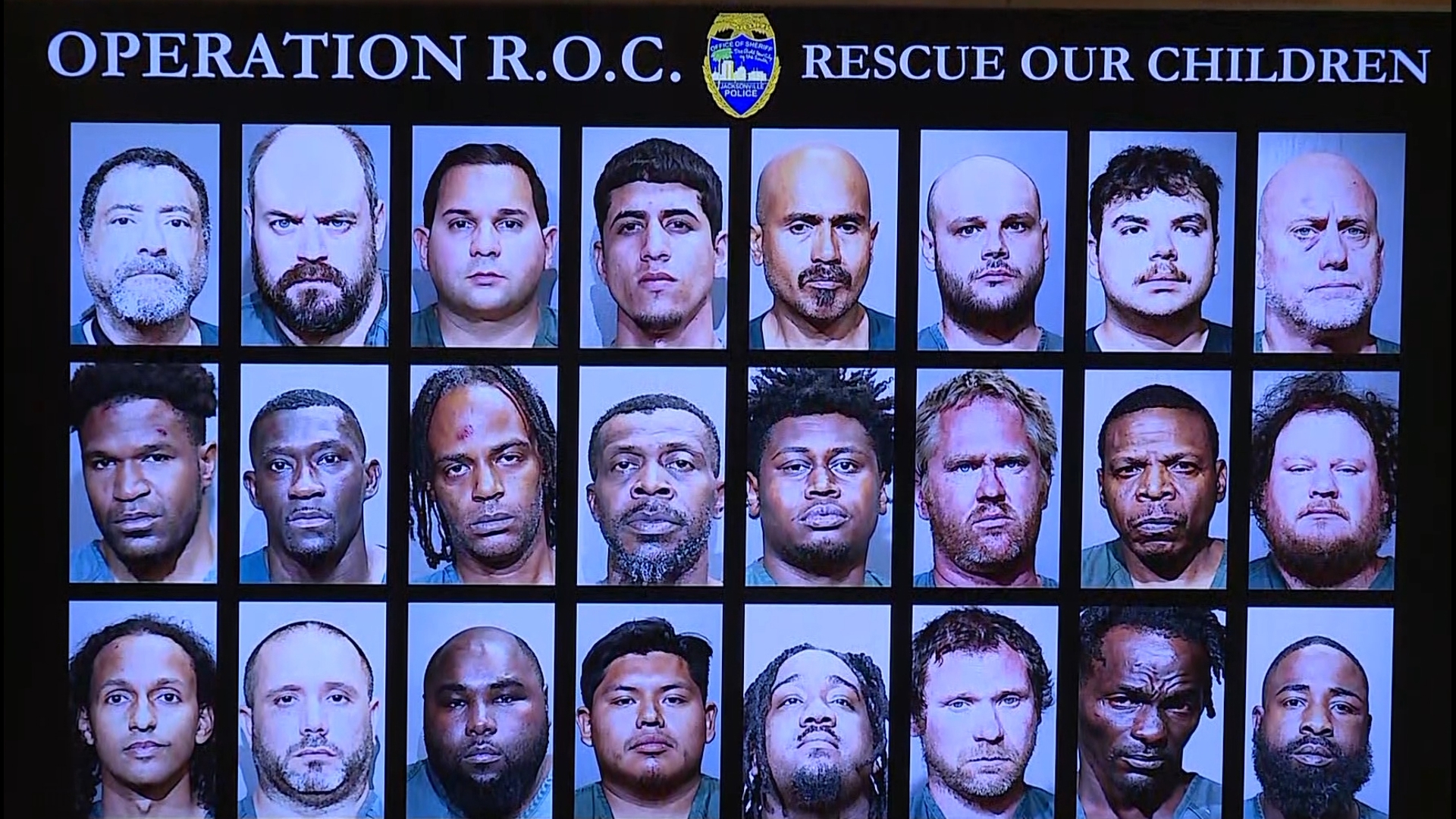 Jacksonville sheriff: 24 arrested in undercover child sex sting operation | firstcoastnews.com