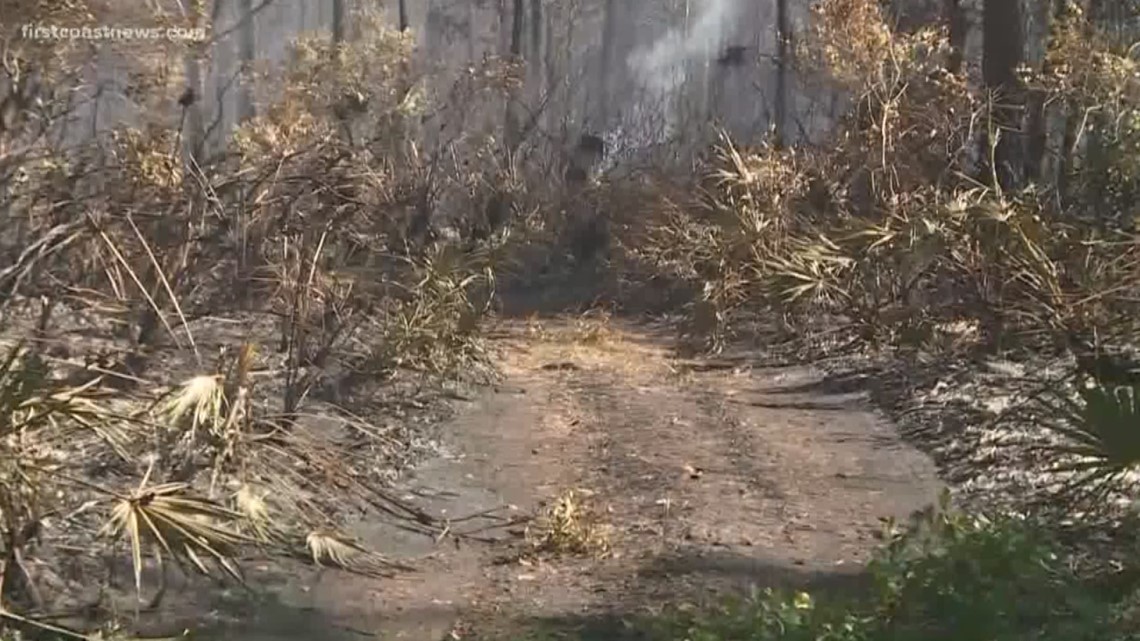 Yellow Bluff fire continues to burn in North Jacksonville | firstcoastnews.com