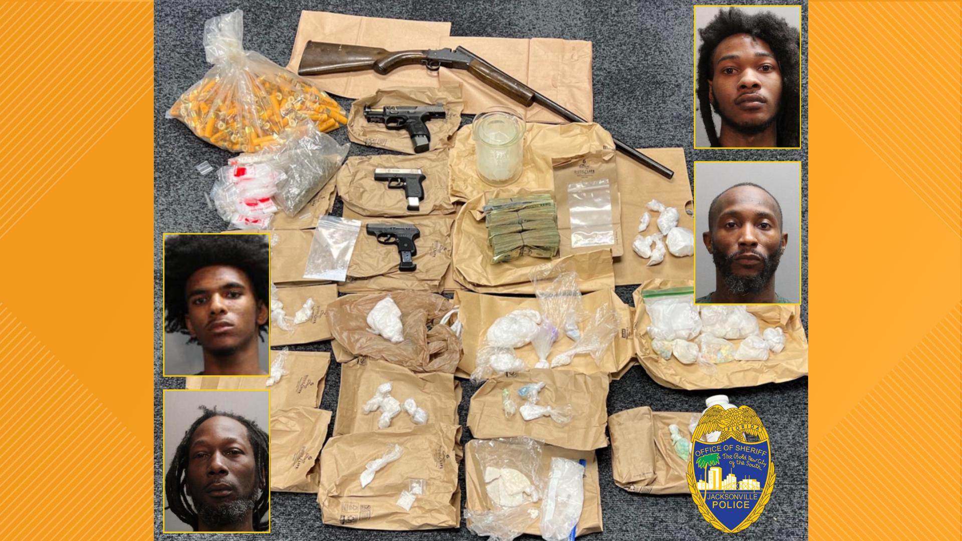 JSO: 4 men arrested in sting uncovering over 100,000 lethal doses of fentanyl at Mixon Town home ...