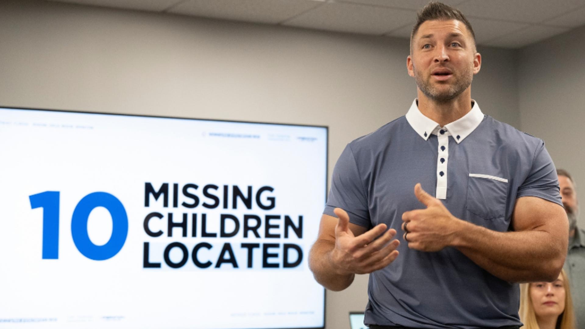 Tim Tebow assists in rescue of 25 missing children on the First Coast ...