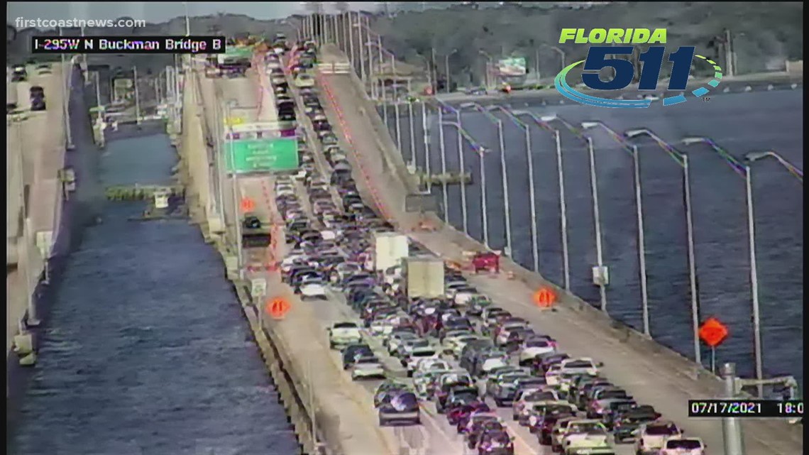 Major traffic jam on Buckman Bridge Saturday evening | firstcoastnews.com
