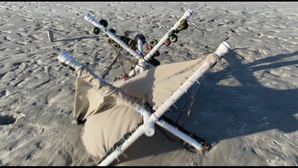 Strange contraption washes up on St. Augustine Beach | firstcoastnews.com