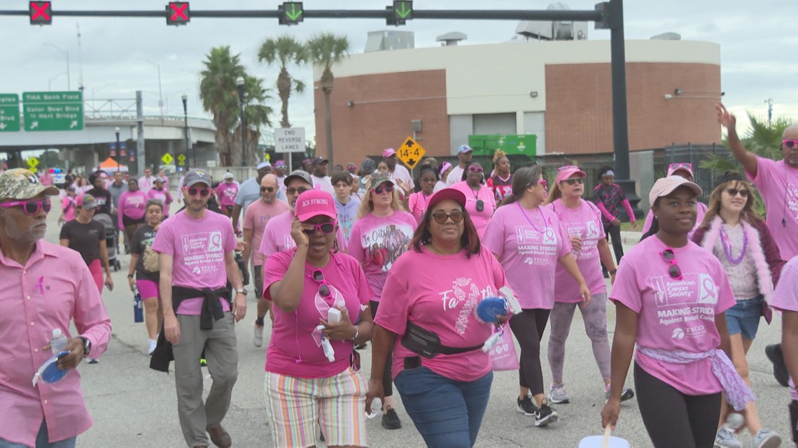 'Pink Army' marches downtown Jacksonville breast cancer research ...