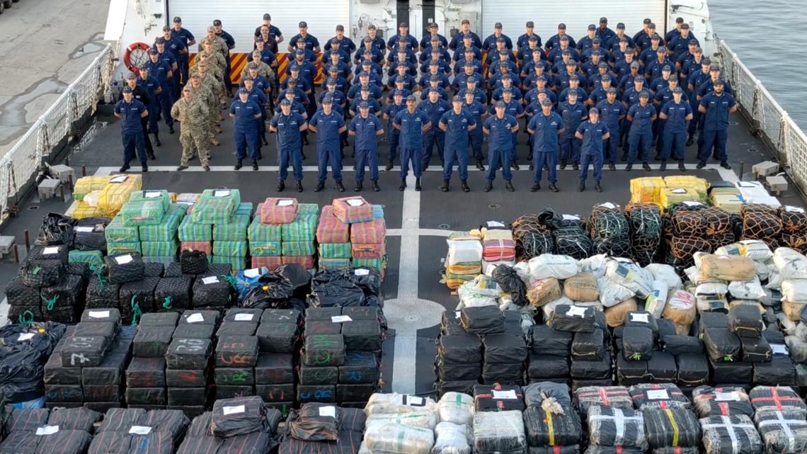 Coast Guard unloads largest quantity of illegal drugs in its history in Florida | firstcoastnews.com