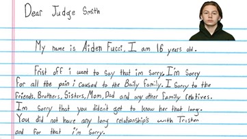 Aiden Fucci pens apology letter to judge, Tristyn Bailey's family ...