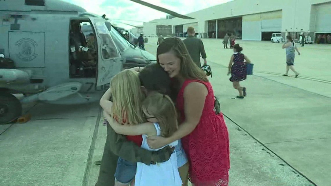 The 'Proud Warriors' of Helicopter Maritime Strike Squadron return to ...